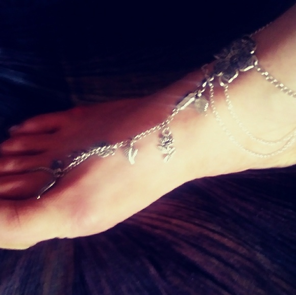 Lynch | Jewelry | Anklet With Detachable Magnetic Chain Toe Ring | Poshmark